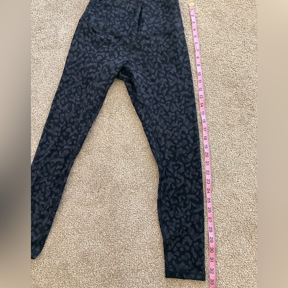 Lululemon Athletica Black Leopard Print Leggings Size… - Gem